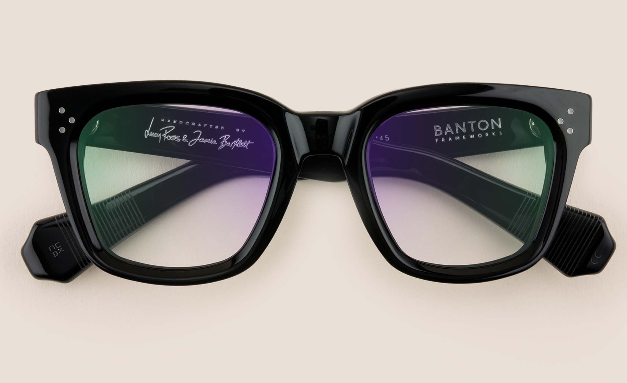 Large Black Chunky Square Glasses | Banton Frameworks