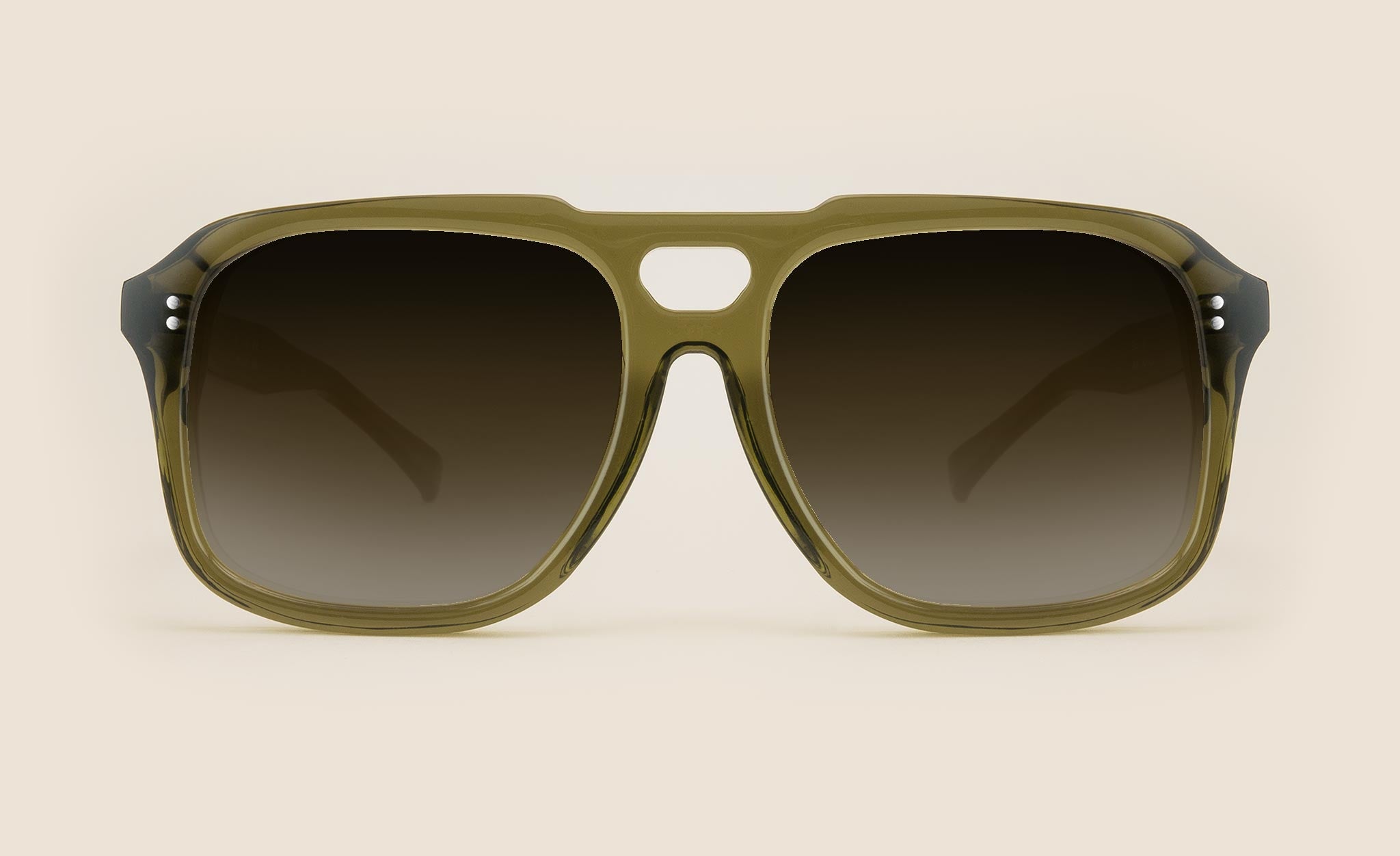 Green acetate Aviator sunglasses | Banton Frameworks