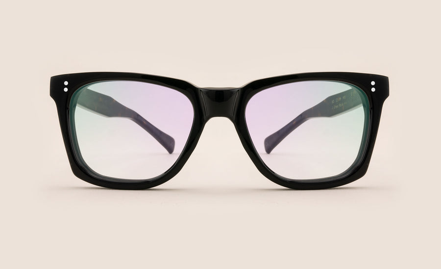 Rectangular Black & Havana Glasses | Banton Frameworks