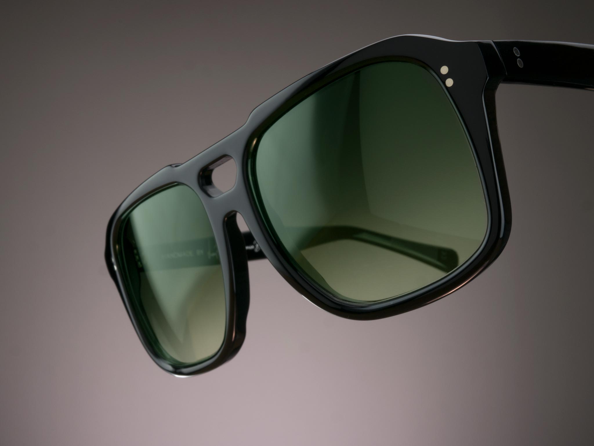 Black acetate Aviator sunglasses | Banton Frameworks
