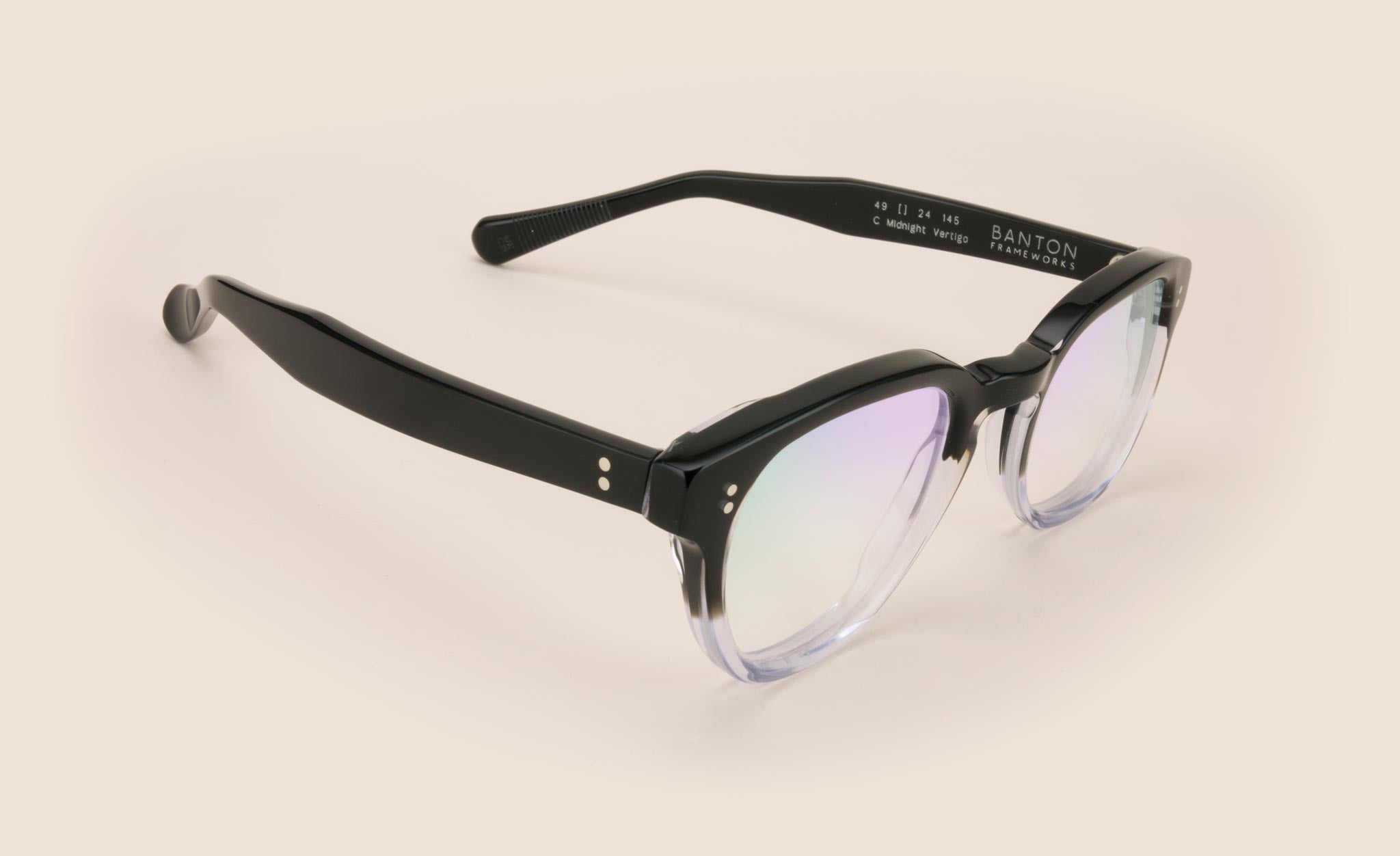 '50s style dual tone gradient glasses frame | Banton Frameworks