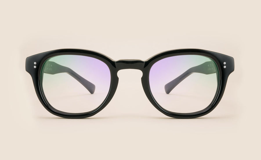 '50's style Onyx Black glasses frame | Banton Frameworks