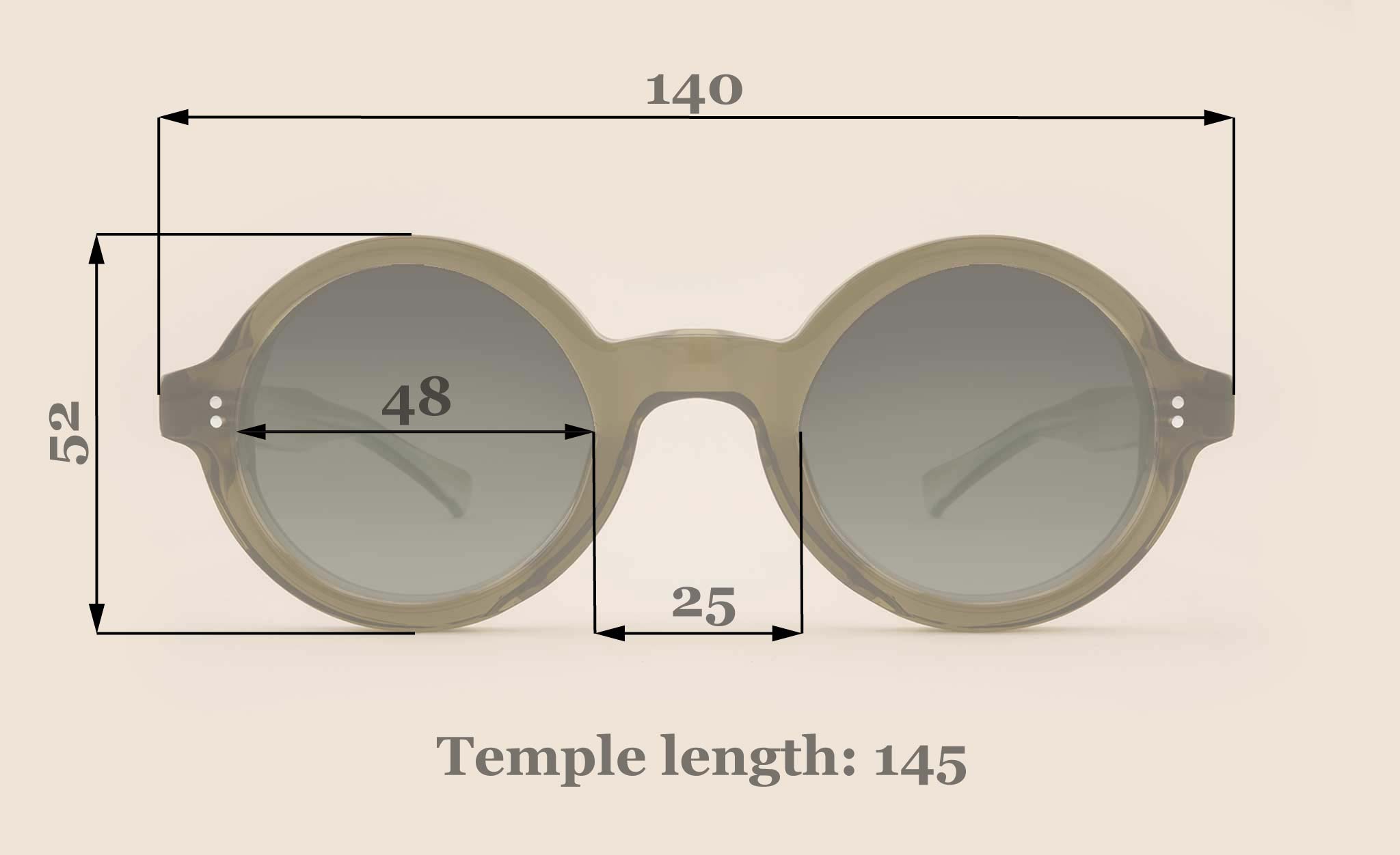 Circular Green Transparent Sunglasses | Linea H | Banton Frameworks