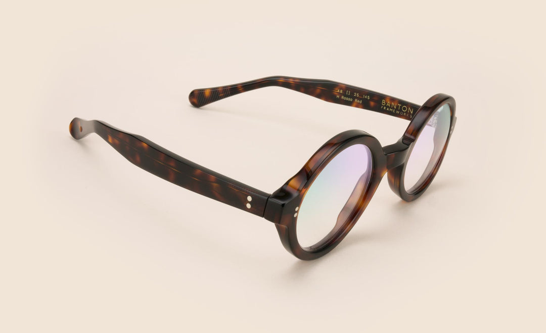 Round Havana acetate glasses frame | Banton Frameworks