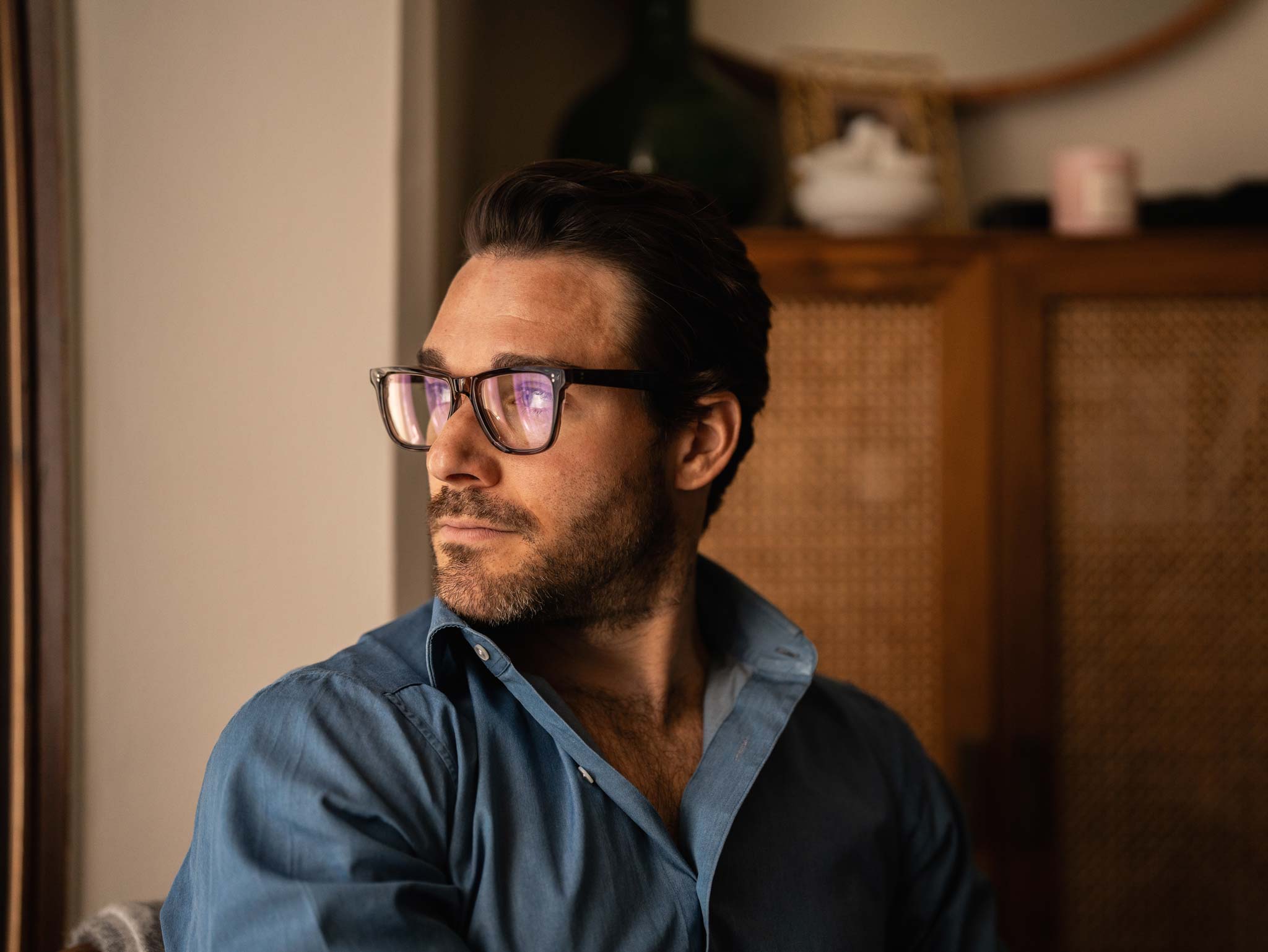 Linea L Stratus Mauve | Elegant Optical Frames – Banton Frameworks