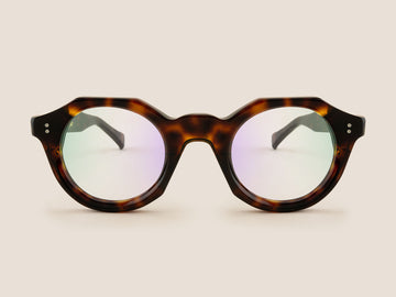 Round Dieter Rams inspired Havana Glasses | Banton Frameworks